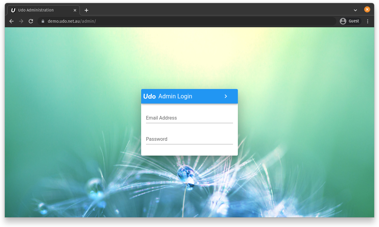 Admin Login & Intro